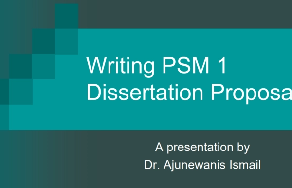 How to write "Aim" in Chapter 1 | PSM 2 2023/24
